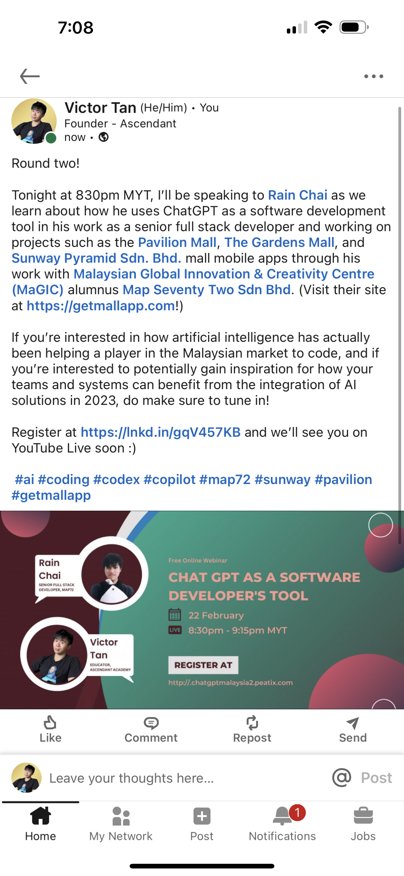 ChatGPT For Software Development – Victor Tan